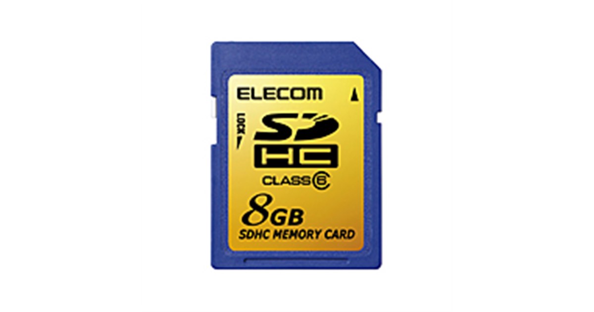 価格.com - エレコム、「class6」対応SDHCカード8GBモデル