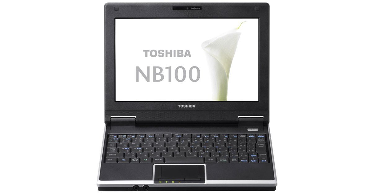 価格.com - 東芝、Atomを搭載したNetBook「NB100」