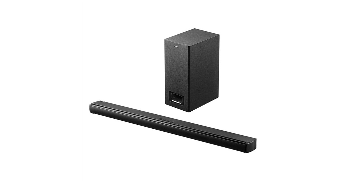 価格.com - サンワ、合計最大200W出力のサウンドバー＆サブウーハーセット「400-SP094」