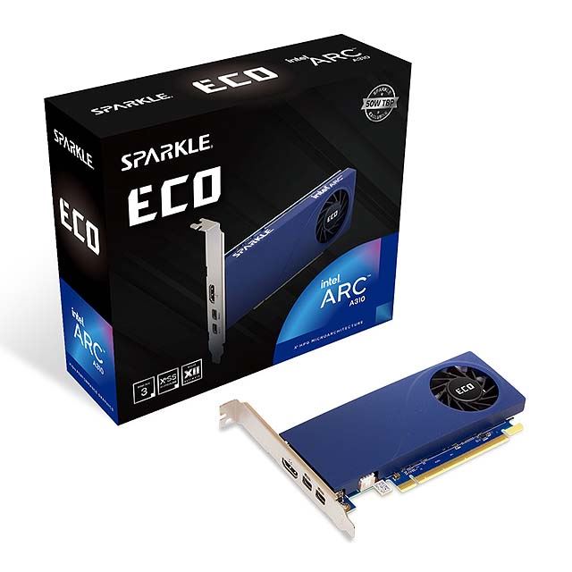 価格.com - SPARKLE、「Arc A310」を搭載したロープロ対応ビデオカード