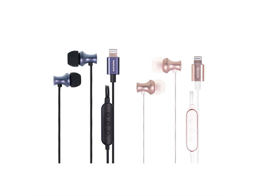 価格.com - オウルテック、Lightning直結イヤホンにネイビーとローズゴールドを追加