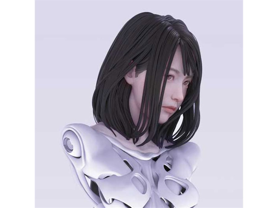 価格.com - 海洋堂、“肉体×メカ”の全高約27cm「デジタルガレージキット Android HB 01」