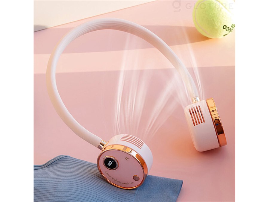 価格.com - Gloture、風向きを360度調整できる首かけ扇風機「JMK F32 Fan」