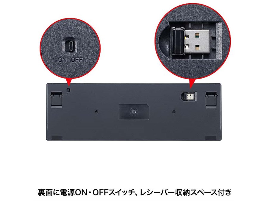 価格.com - サンワ、英語配列タイプのワイヤレスキーボード「SKB-WLE2UBK」