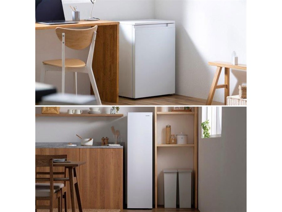 価格.com - アイリスオーヤマ「スリム冷凍庫」に新2モデル、奥行約39cmの66Lモデルなど