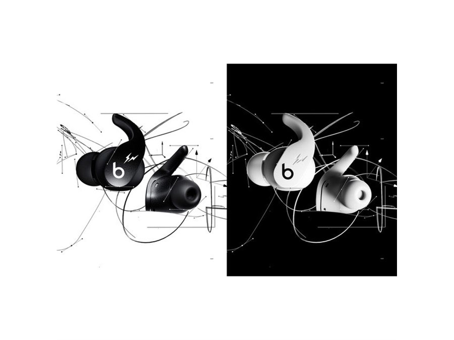 価格.com - Beats×fragment designコラボに第3弾、ブラックとホワイトの「Beats Fit Pro」