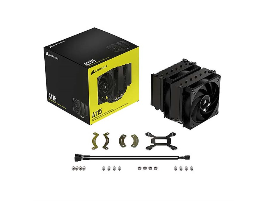 価格.com - Corsair、140mmファン2基を搭載したCPUクーラー「A115 Tower CPU Air Cooler」