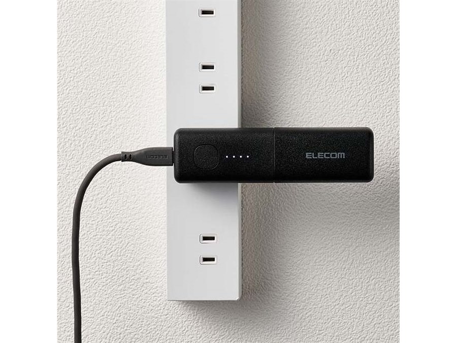 価格.com - エレコム、スティックタイプのAC充電器一体型モバイルバッテリー
