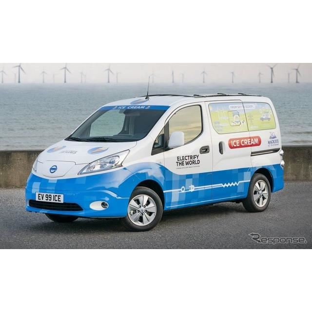 価格.com - 日産が電動のアイスクリーム移動販売車を提案、e-NV200 ベース…CES 2020