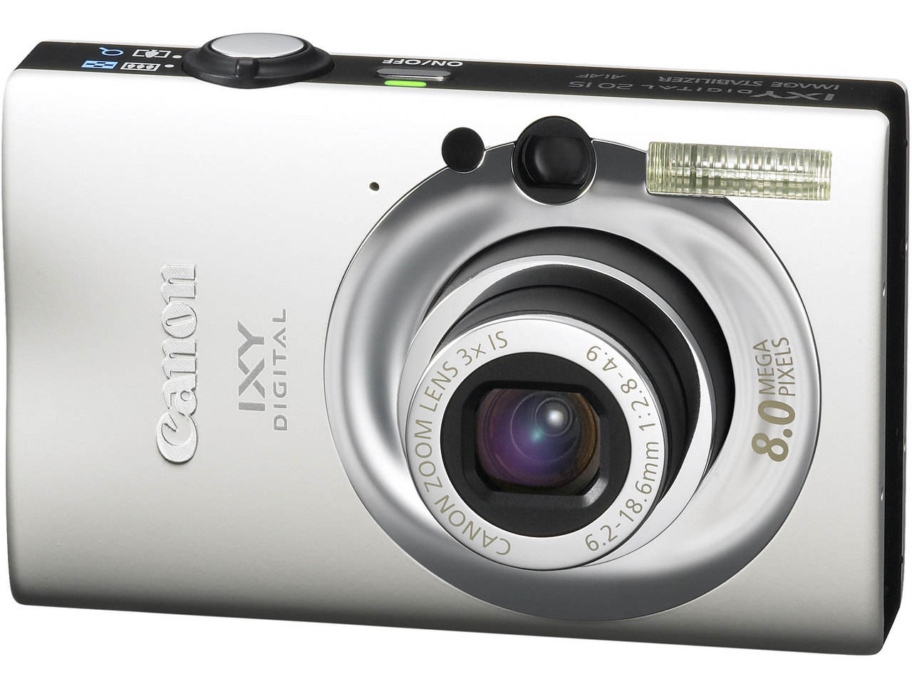 価格.com - 『本体 正面 ホワイﾄ』 IXY DIGITAL 20 IS の製品画像