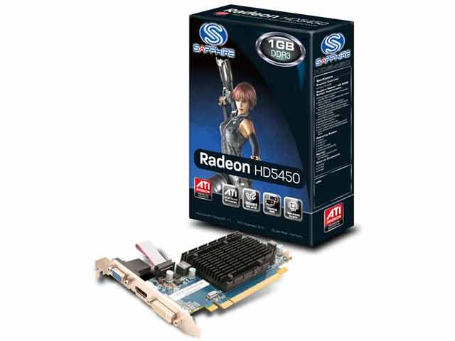 価格.com - SAPPHIRE HD5450 1G DDR3 PCI-E HDMI/DVI-I/VGA (PCIExp 1GB) の製品画像