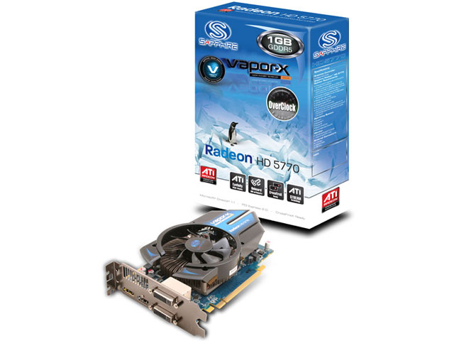 価格.com - SAPPHIRE VAPOR-X HD5770 1G GDDR5 PCI-E DUAL DVI-I/HDMI/DP OC Version (PCIExp 1GB) の製品画像