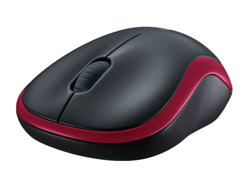価格.com - 『本体 斜め』 Logicool Wireless Mouse M185 M185RD [レッド] の製品画像