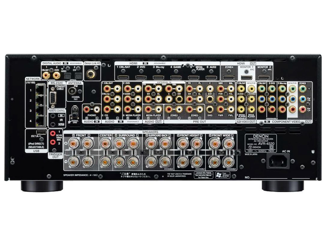 価格.com - 『本体 背面』 AVR-4520 の製品画像