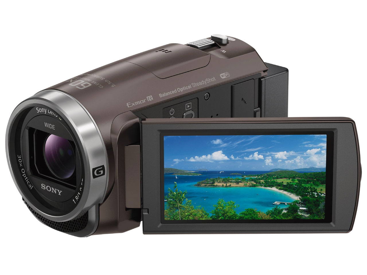 価格.com - 『本体 正面 バリアングル』 HDR-CX680 (TI) [ブロンズブラウン] の製品画像