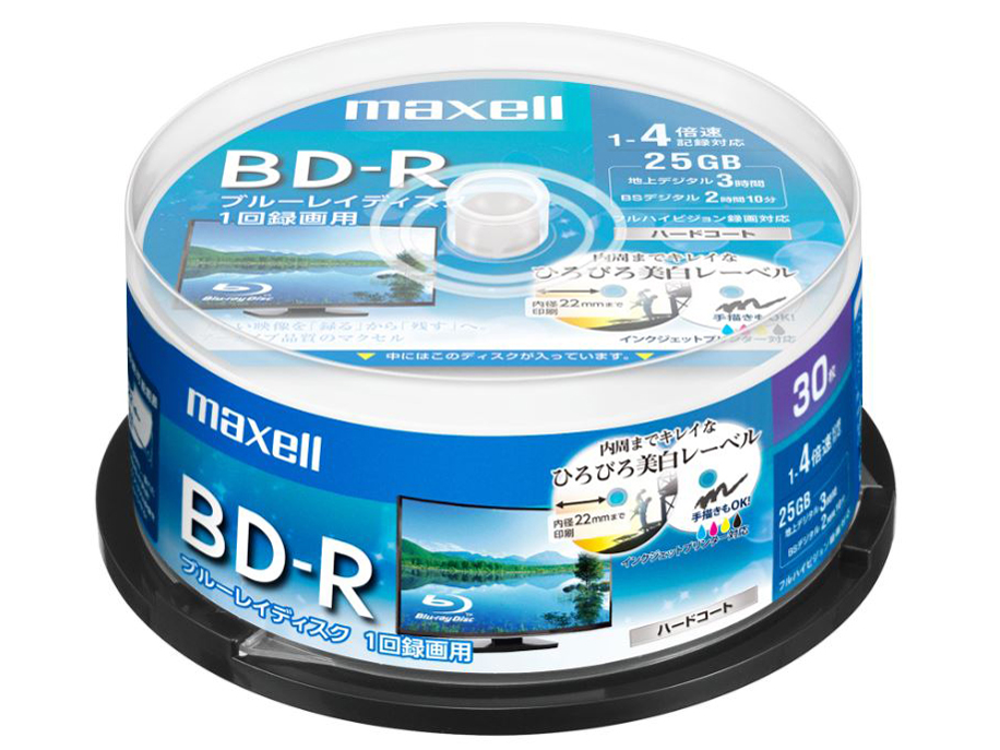 価格.com - 『パッケージ』 BRV25WPE.30SP [BD-R 4倍速 30枚組] の製品画像