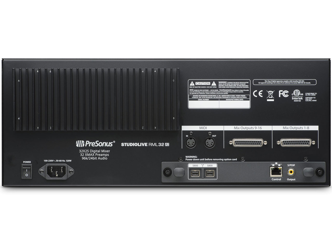 価格.com - 『本体 背面』 StudioLive RML32AI の製品画像