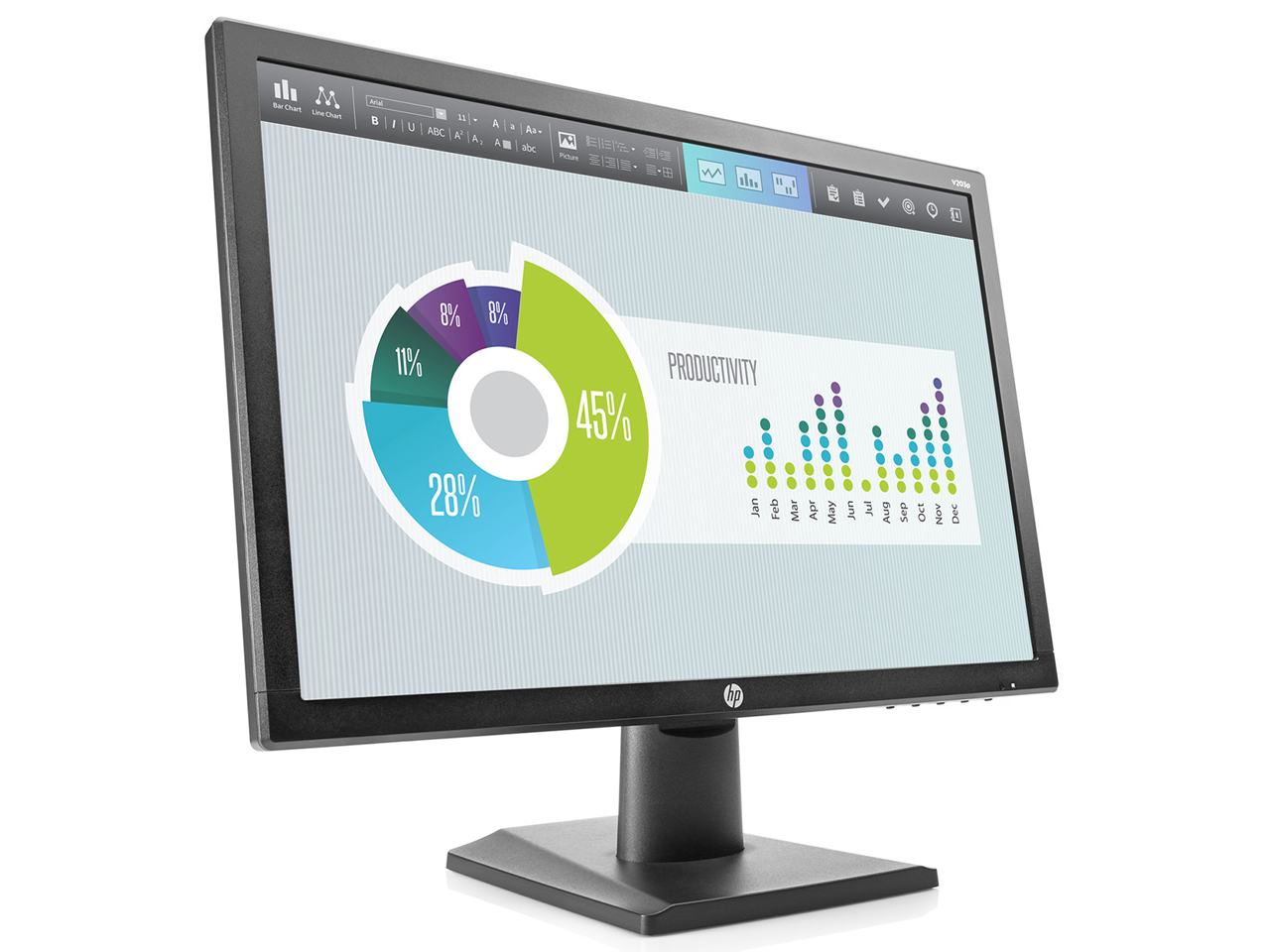 価格.com - HP V203p [19.5インチ ブラック] の製品画像