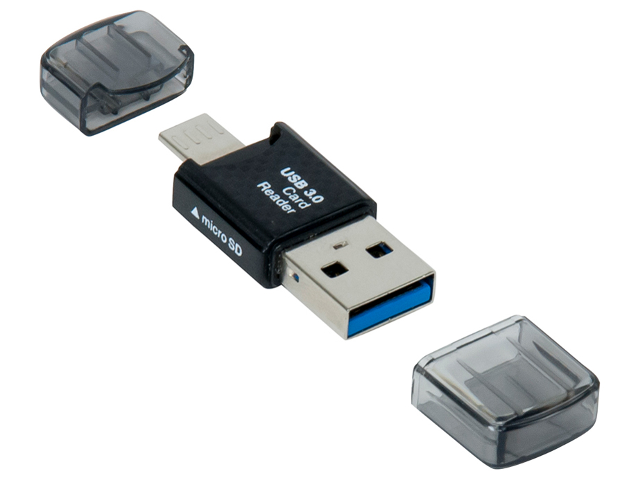 価格.com - Digio2 CRW-DMSD65BK [USB/microUSB microSD ブラック] の製品画像