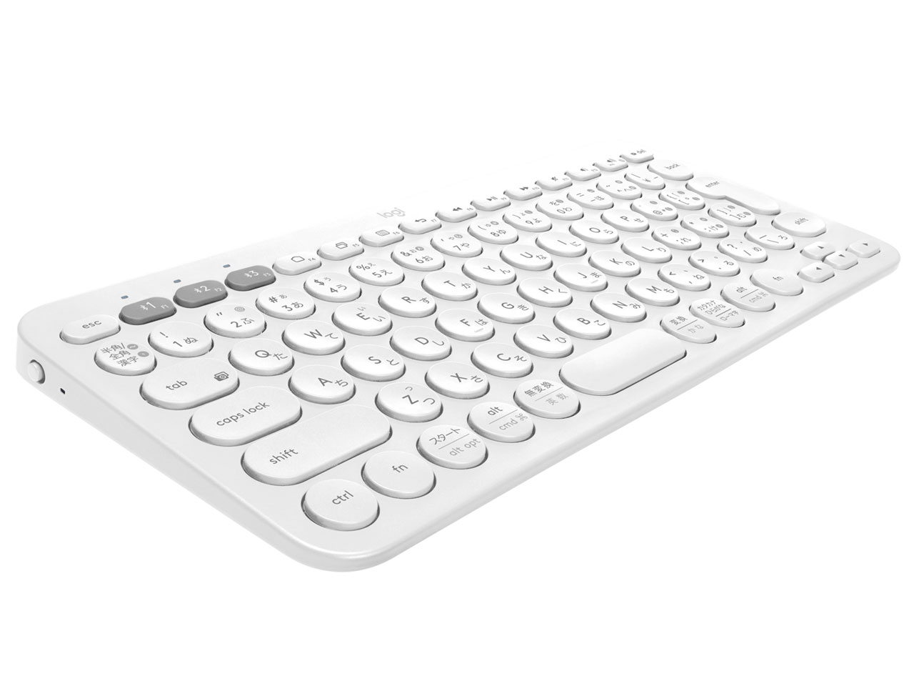 価格.com - 『本体 斜め』 K380 Multi-Device Bluetooth Keyboard K380OW [オフホワイト] の製品画像