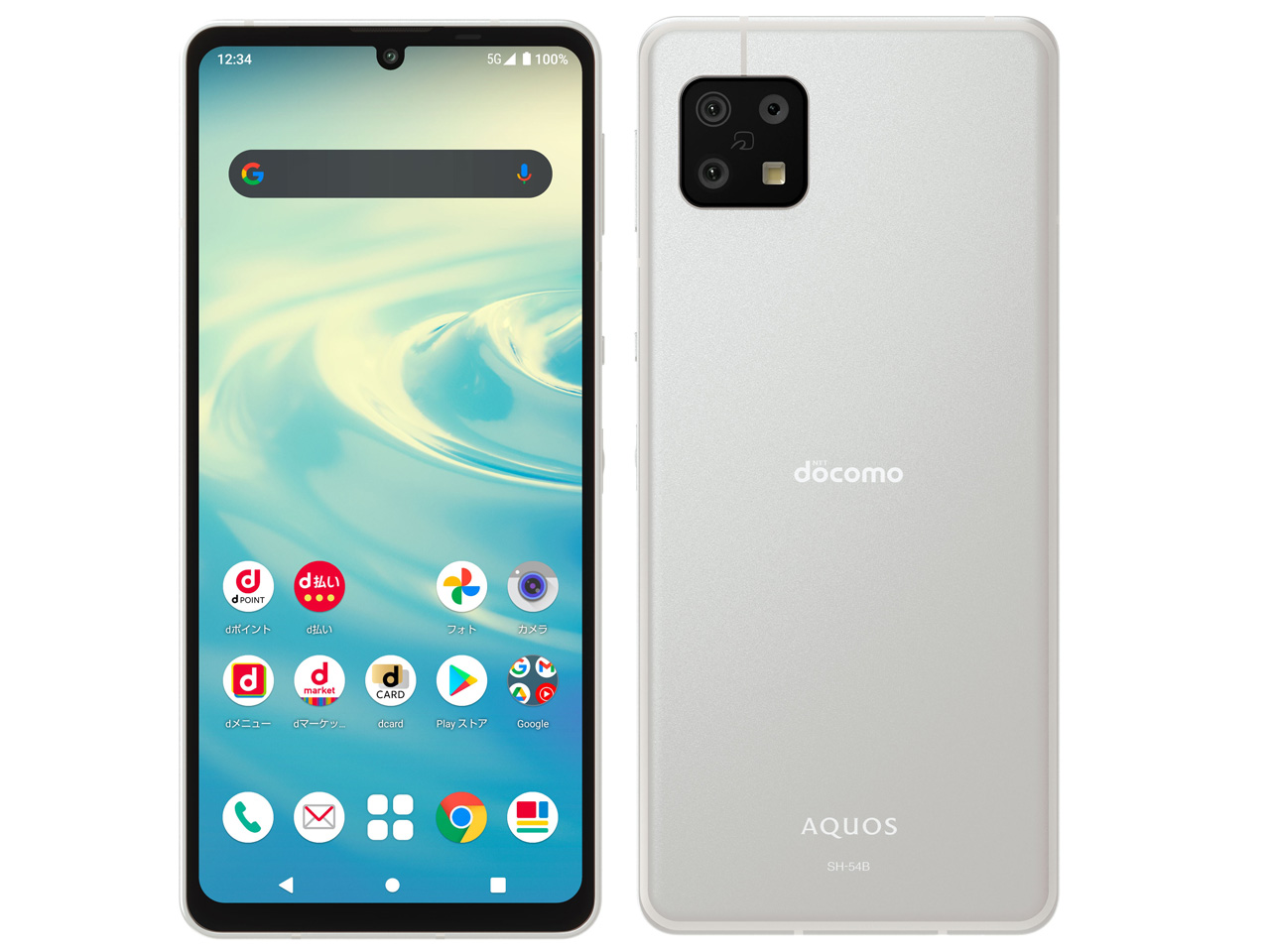 価格.com - AQUOS sense6 SH-54B docomo [シルバー] の製品画像