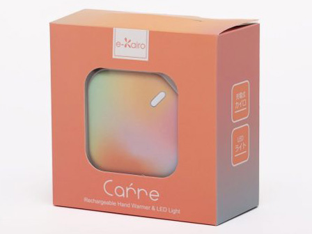 価格.com - 『パッケージ』 e-KairoCarre 2023 充電式カイロ+LEDライト EK-CR23 [グラデーション] の製品画像
