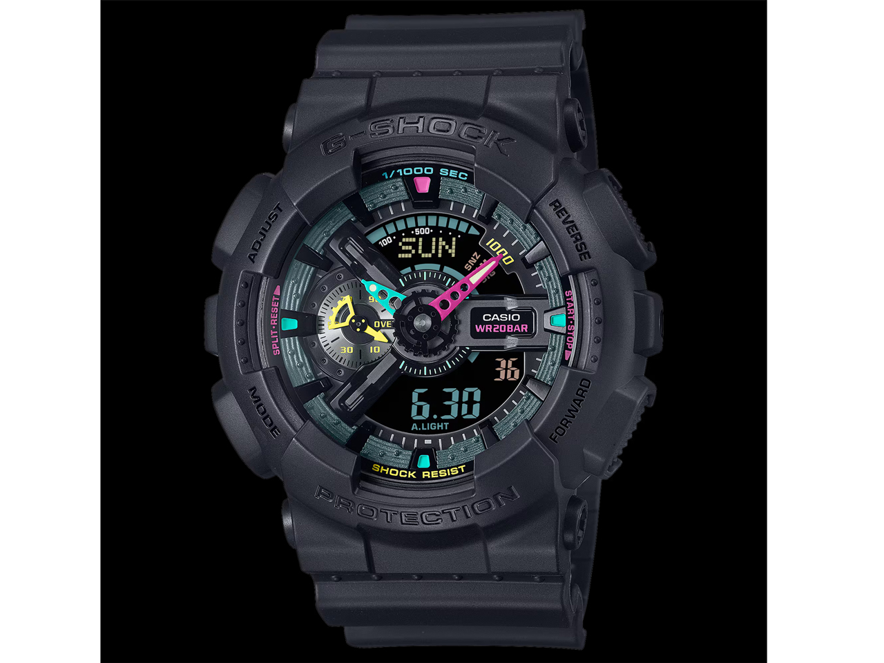 【業界No.1の高価買取価格｜ナビ家電】G-SHOCK Multi Fluorescent colorシリーズ GA-110MF-1AJF（カシオ）