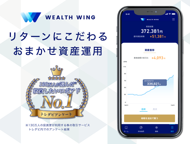 Wealth Wing（ウェルスウイング）の特徴・評判｜ロボアドバイザー比較 - 価格.com